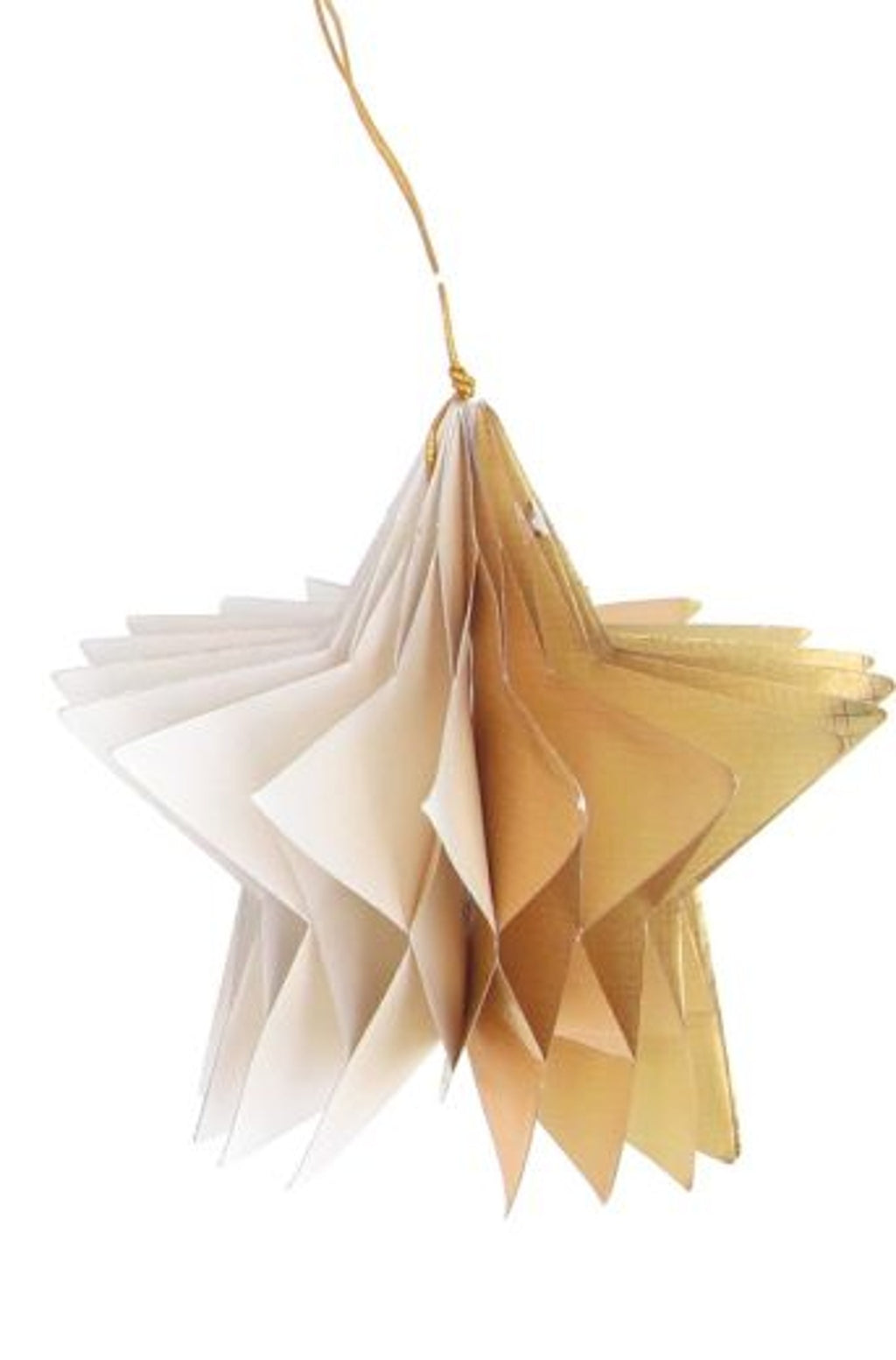 Christmas Tree Decoration: Paper Bauble Star - Gisela Graham – Giftology